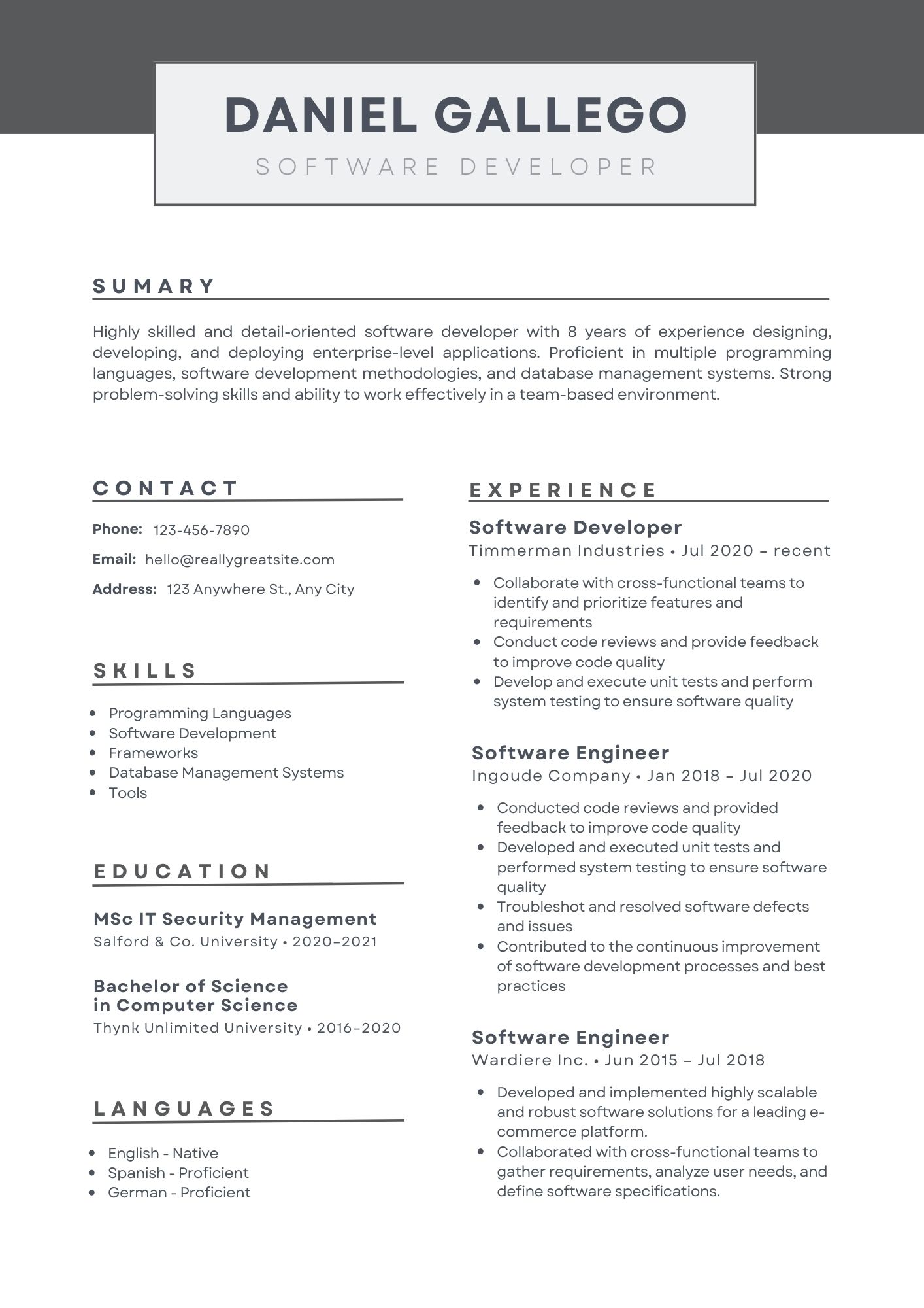 How to Write a CV? Download Free CV Templates | John Academy